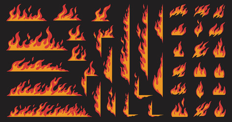 Fire flaming square colorful poster Royalty Free Vector