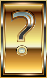 Fancy question mark symbol Royalty Free Vector Image