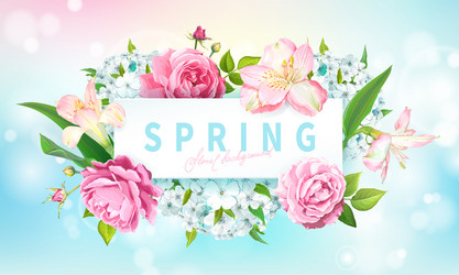 Spring sale background Royalty Free Vector Image