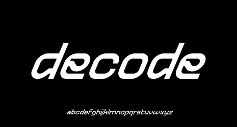 Noxa font display futuristic y2k electronic Vector Image