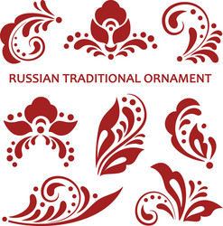 Russian floral designs Royalty Free Vector Image