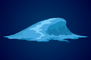 Animation water wave frame splash Royalty Free Vector Image