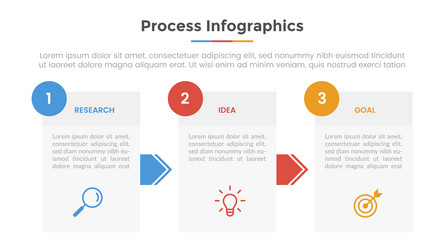 Process infographic with 3 list point and modern Vector Image