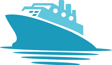 Sea ship logo Royalty Free Vector Image - VectorStock