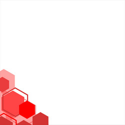 Hexagon shape corner Royalty Free Vector Image