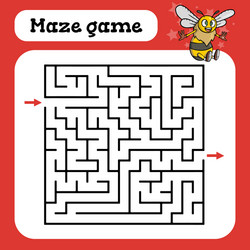 Maze game for children toddler worksheet Vector Image