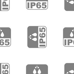 Ip65 protection certificate standard icon water Vector Image