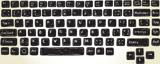 Keyboards in Pencil Sketch Vector Images (over 310)