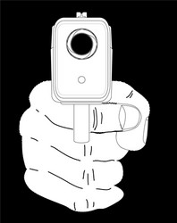 Smoking gun Royalty Free Vector Image - VectorStock