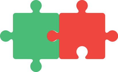 Isolated puzzle game design Royalty Free Vector Image