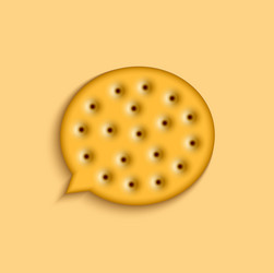 Cracker cookies cut out Royalty Free Vector Image