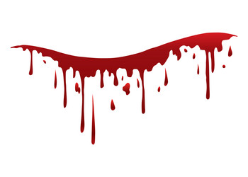 Blood splash or splatter red paint spot drip Vector Image