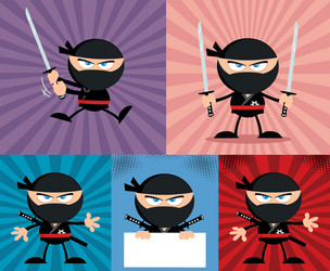Ninja Master Cartoon Vector Images (over 230)
