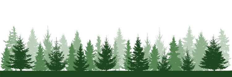 Forest Skyline Black and White Vector Images (over 230)