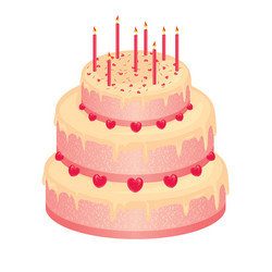 Pink Cake Vector Images (over 30,000)