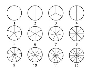 Circle Divided in 5 Vector Images (over 190)
