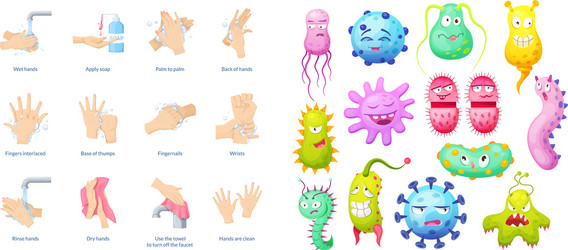 Proper Hand Washing Vector Images (63)