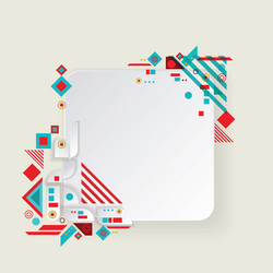Modern aztec frame for material design Royalty Free Vector