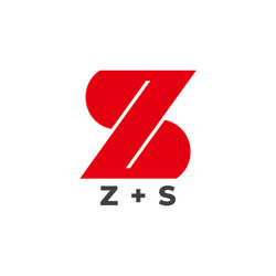Letter zs simple curves design symbol logo Vector Image