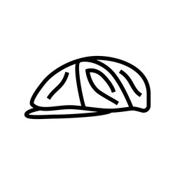 Baseball cap line icon Royalty Free Vector Image