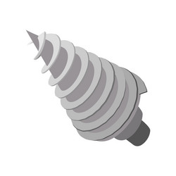 Drill bit drilling equipment icon cartoon Vector Image