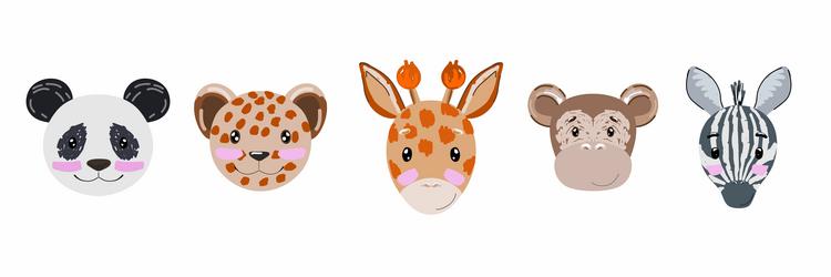 Animals portrait Royalty Free Vector Image - VectorStock