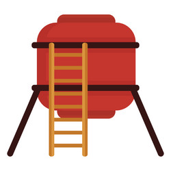 Elevated water storage tank icon Royalty Free Vector Image