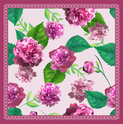 Floral pattern scarf bandana designs Royalty Free Vector