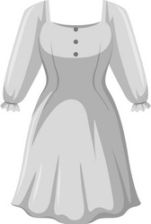 Isolated beautiful female outfit Royalty Free Vector Image