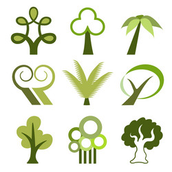 Abstract trees Royalty Free Vector Image - VectorStock