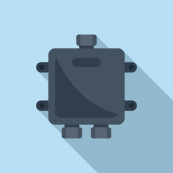 Construction junction box icon simple Royalty Free Vector