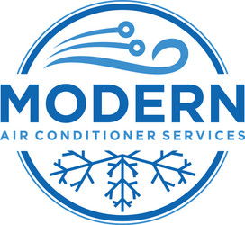 Air conditioner service logo design Royalty Free Vector