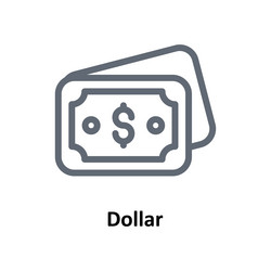 Dollars solid icons simple stock illu Royalty Free Vector