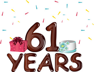 Happy Birthday 61st Vector Images (88)
