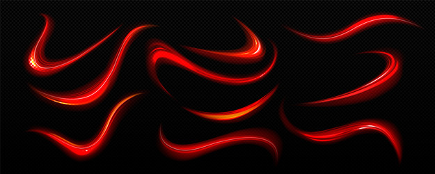 Red light effect of fast speed motion Royalty Free Vector