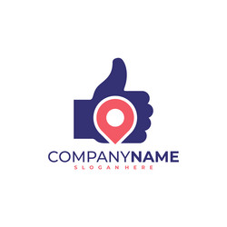 Like point logo design good Royalty Free Vector Image