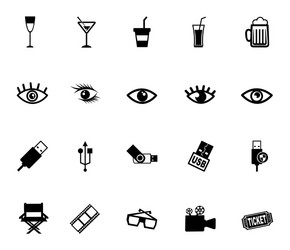 Variety icon set pack design Royalty Free Vector Image