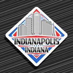 Logo for indianapolis Royalty Free Vector Image