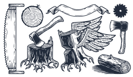 Woodcraft Vector Images (over 130)