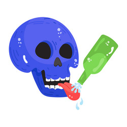 Drunk Skull Vector Images (over 410)