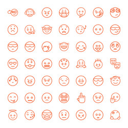 Expression icons Royalty Free Vector Image - VectorStock