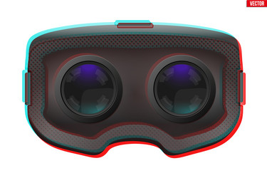 Original vr headset perspective view Royalty Free Vector