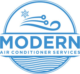 Air conditioner service logo design Royalty Free Vector