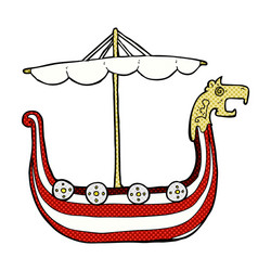 Viking Longboat Cartoon Vector Images (82)