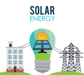 Green energy industry cartoon Royalty Free Vector Image