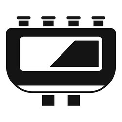 Contact junction box icon simple electric Vector Image