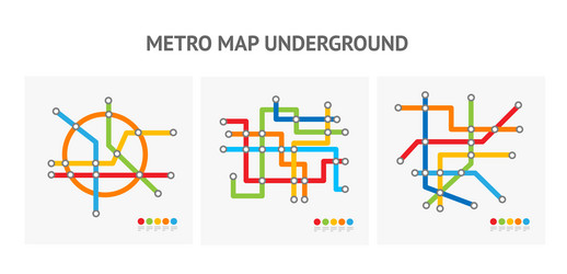 Map metro subway Royalty Free Vector Image - VectorStock