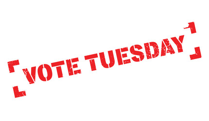 Vote tuesday rubber stamp Royalty Free Vector Image