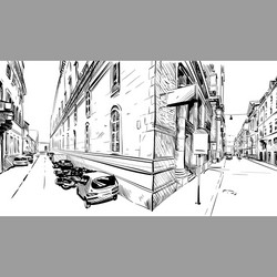 Drawing City Street Sketch Vector Images (over 8,000)