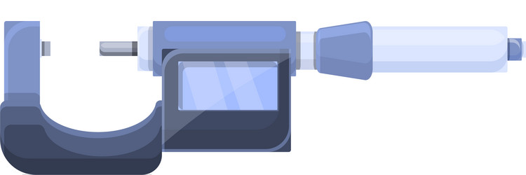 Digital micrometer object icon cartoon style Vector Image